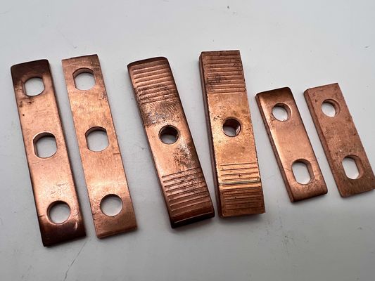 Custom Copper Terminal Plates – Precision Stamped Electrical Busbar ...